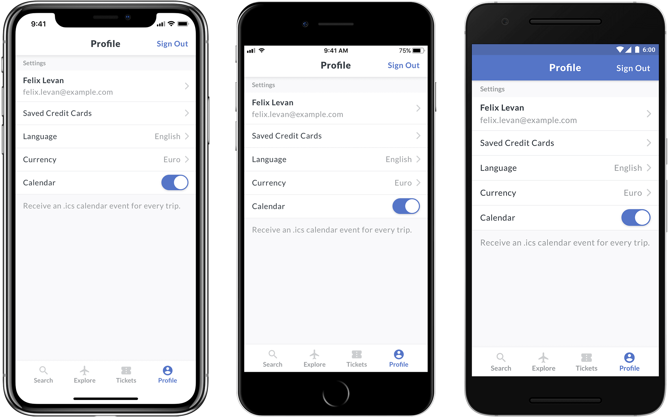 UI Design System - Mobile Version