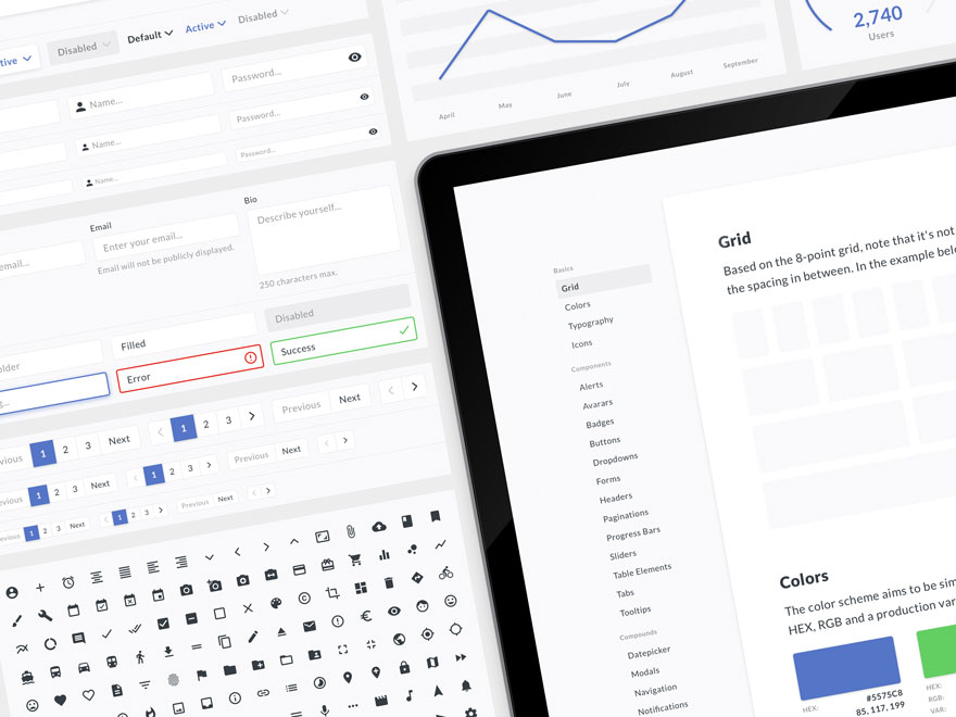 UI Design System - Desktop Version